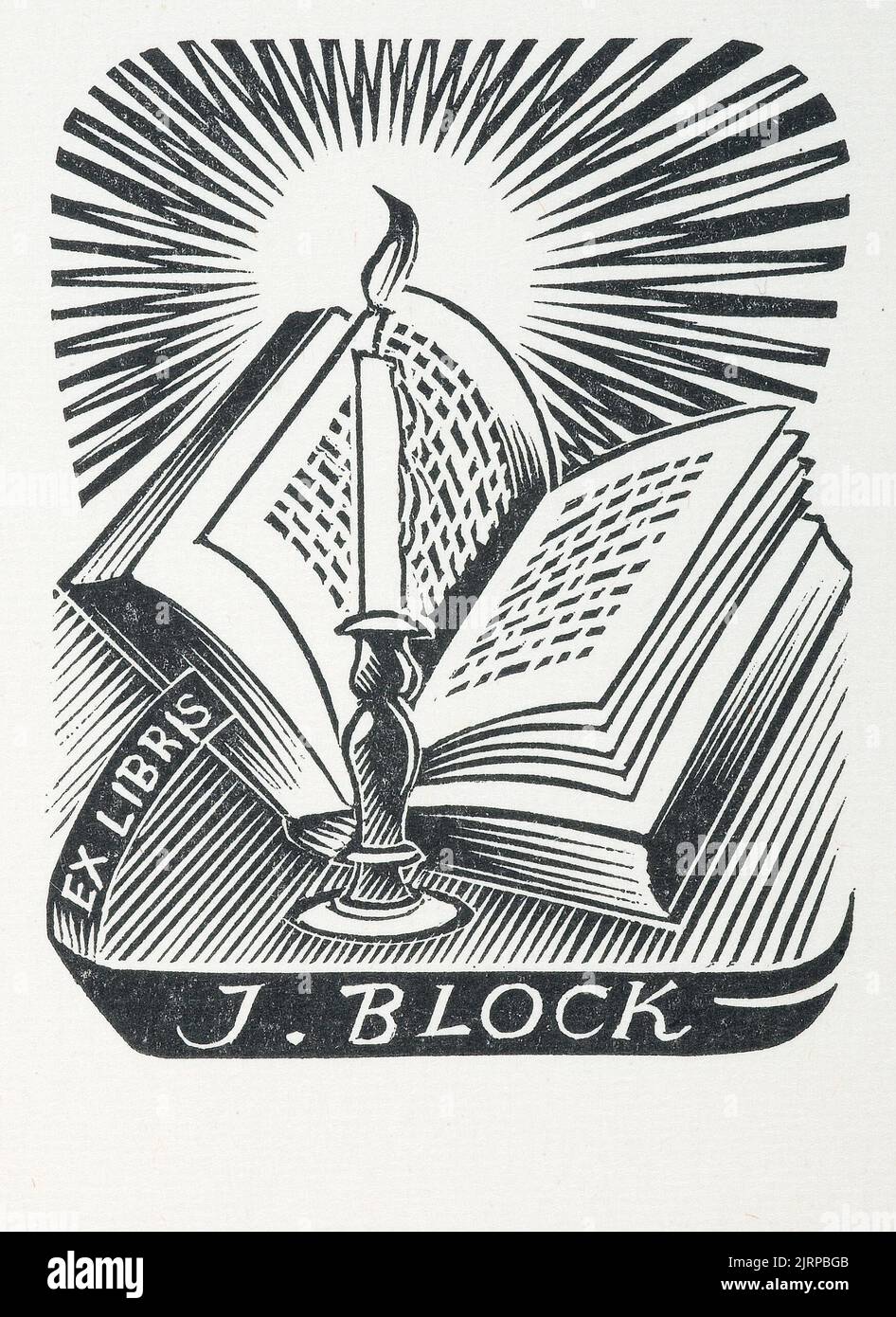 Joseph and jenny block bookplate hi-res stock photography and images ...