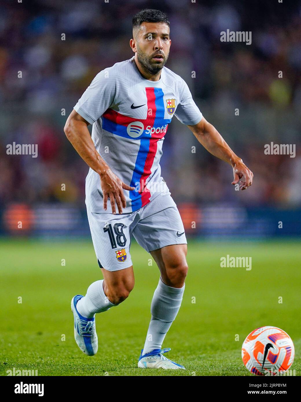 Jordi Alba of FC Barcelona during the friendly match for the benefit of ...