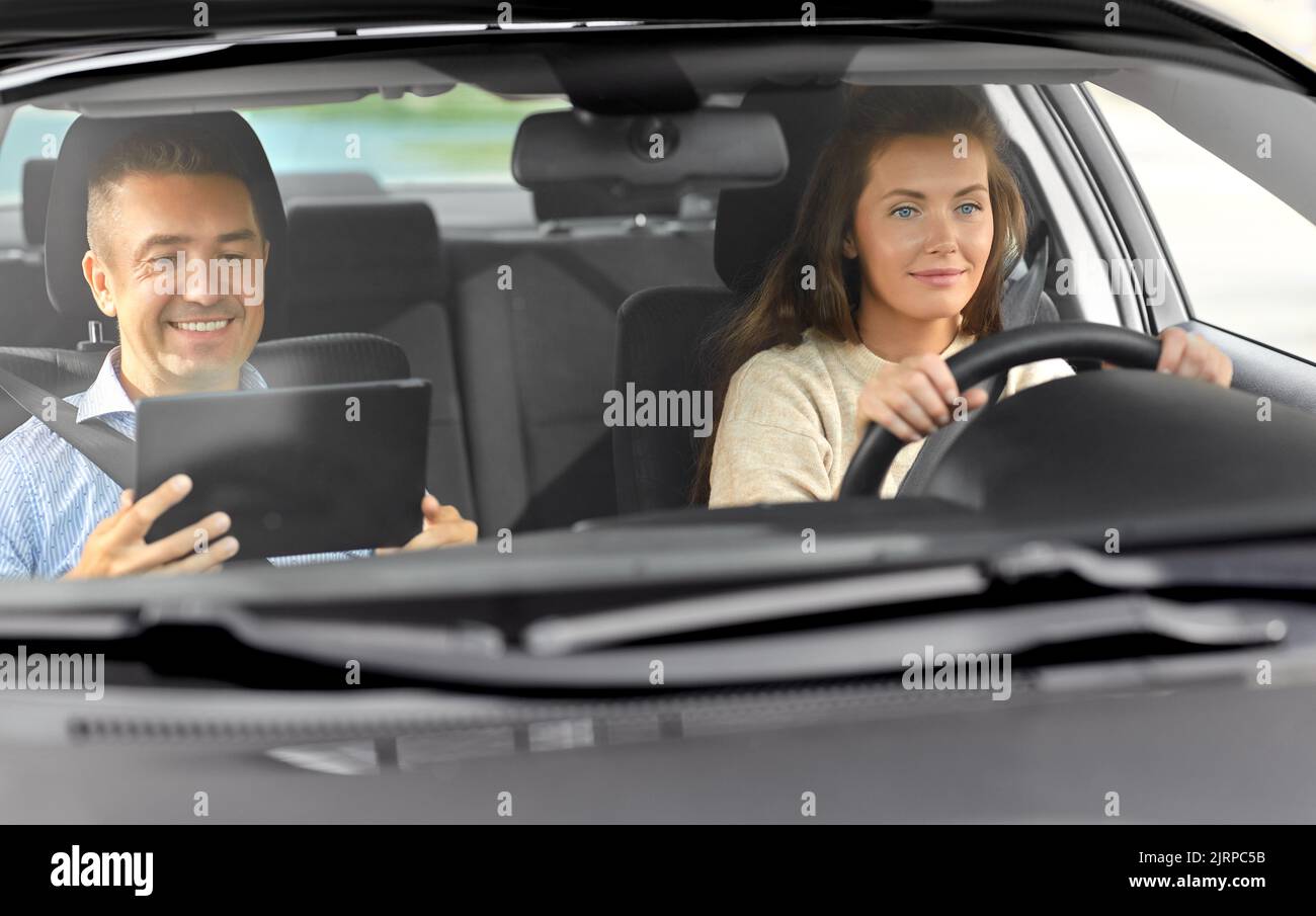 Woman teaching talking man hi-res stock photography and images - Alamy