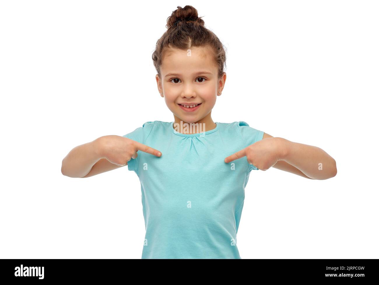 happy smiling girl pointing fingers to herself Stock Photo - Alamy happy smiling girl pointing fingers to herself Stock Photo - Alamy