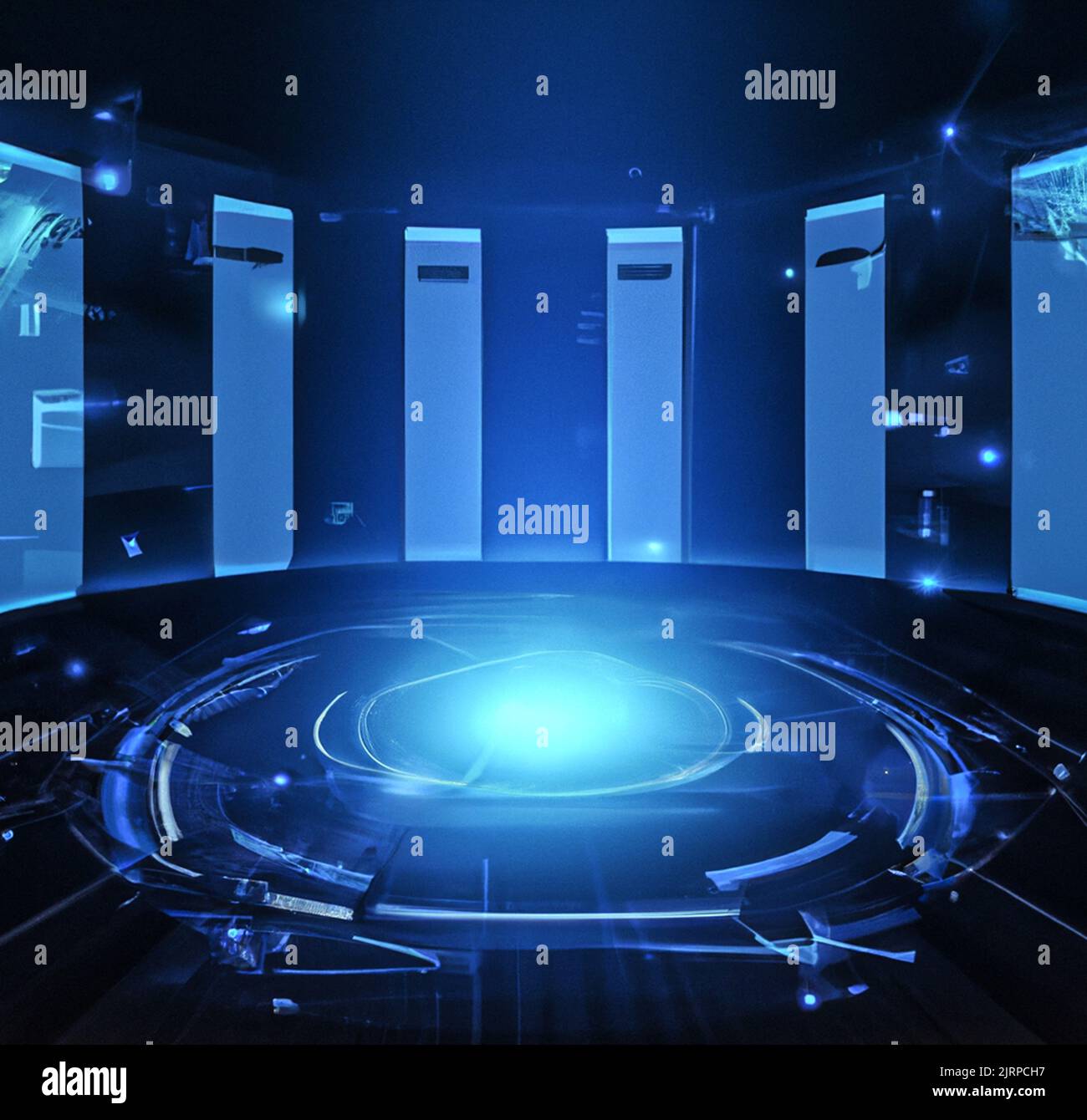 Futuristic background technology hall hi-res stock photography and ...