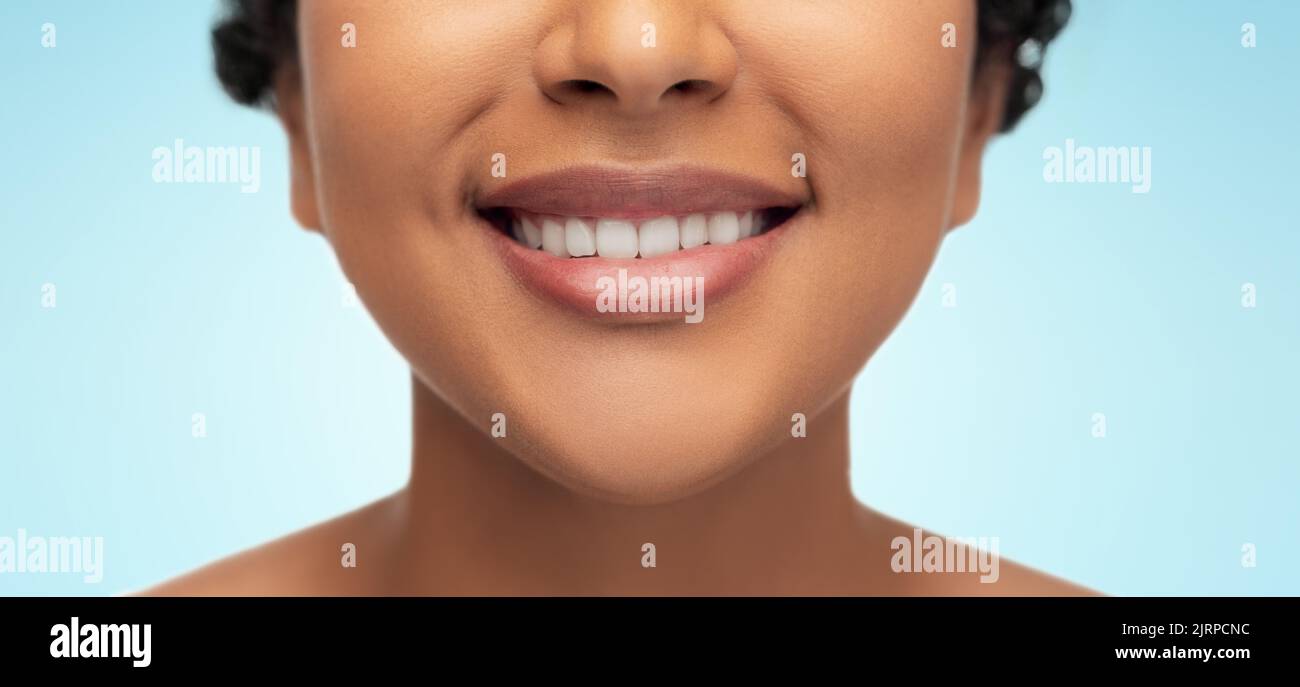 African American Lips Smiling