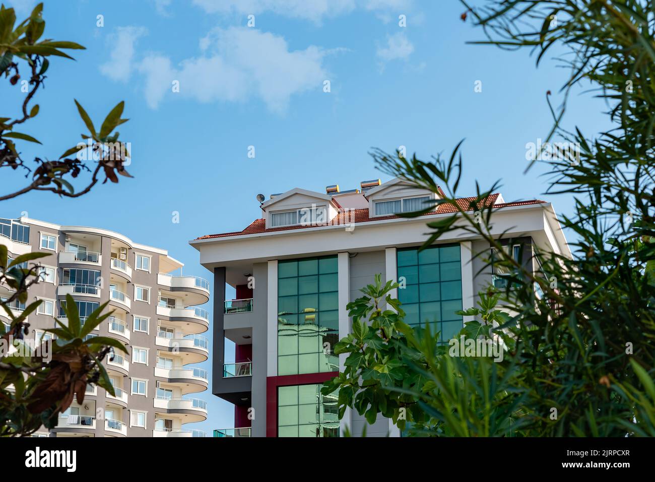 Modern apartment complex. Residential real estate in Turkey ...