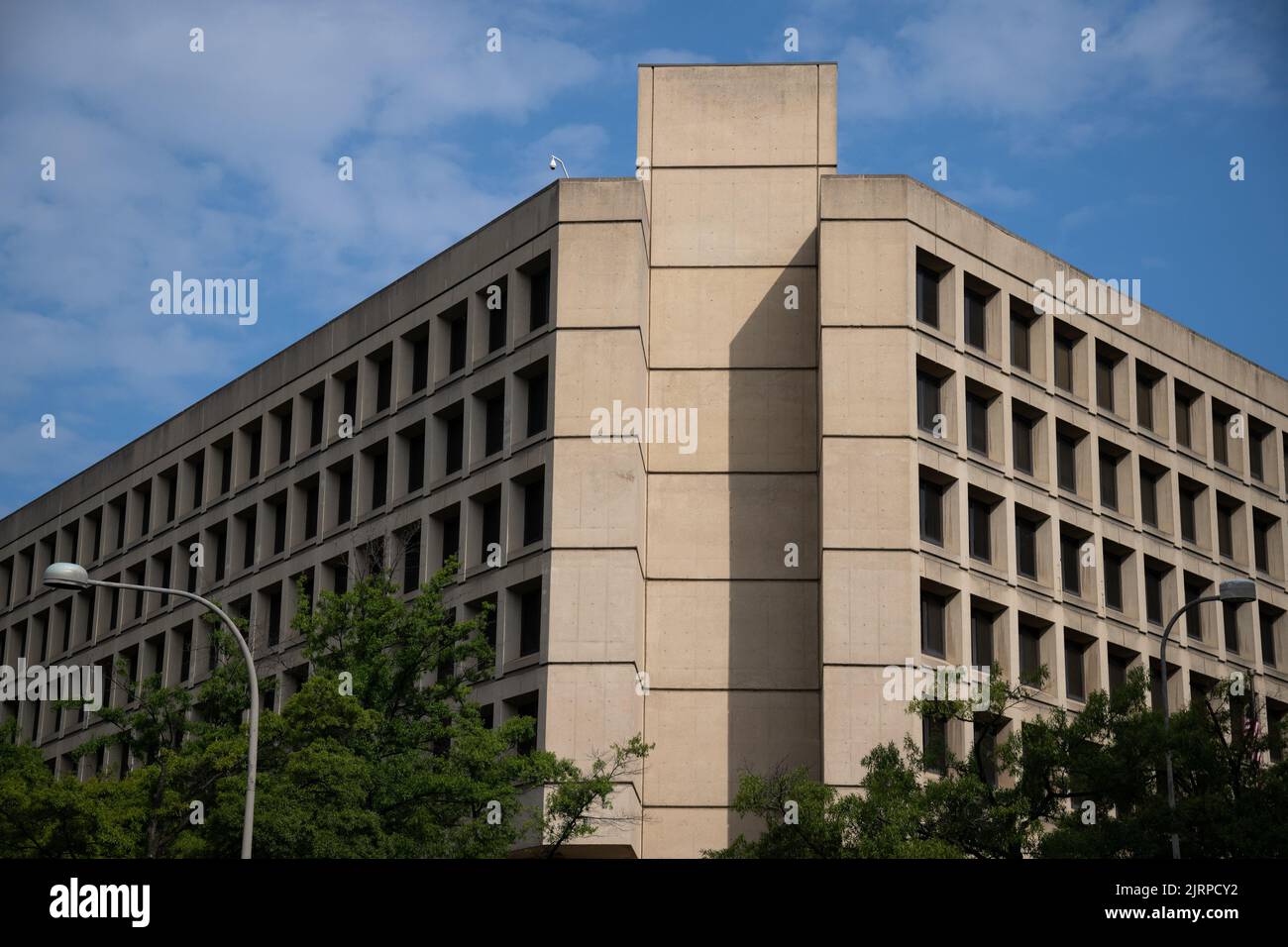 A general view of the J. Edgar Hoover Federal Bureau of Investigation (FBI) building, in ...