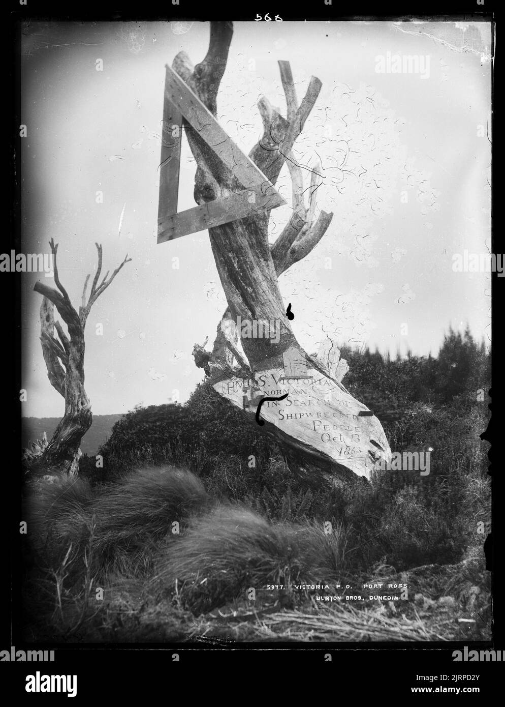 Victoria P.O. Port Ross Stock Photo - Alamy