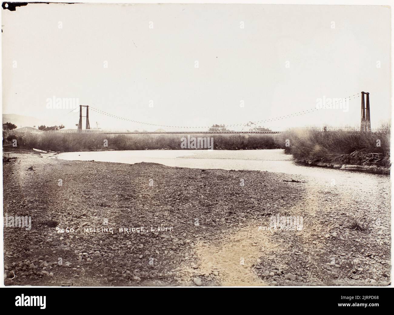 Melling Bridge, Lower Hutt, circa 1900, Dunedin, by Muir & Moodie Stock ...