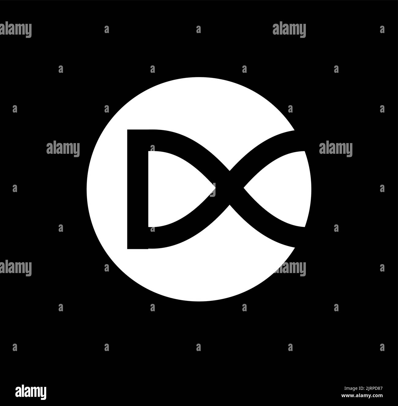 The DC company name initial letters monogram Stock Vector Image & Art ...