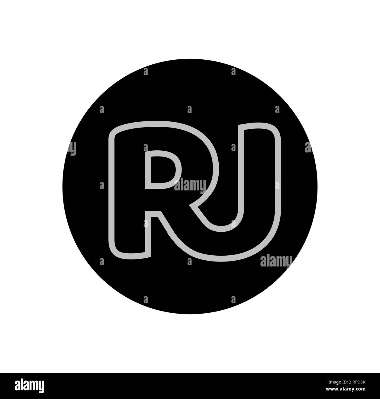 The RJ company name initial letters monogram Stock Vector Image & Art ...