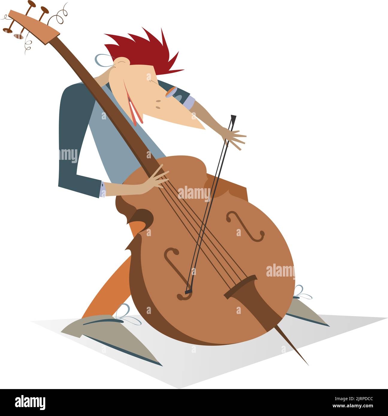 Solo cellist Stock Vector Images - Alamy