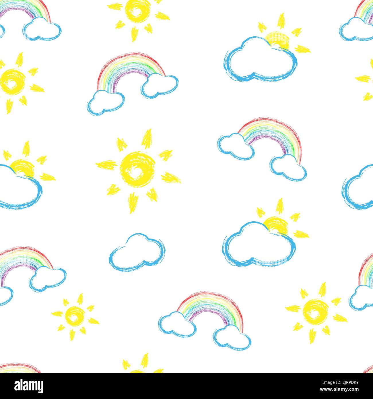Sun rainbow drawing Stock Vector Images - Alamy