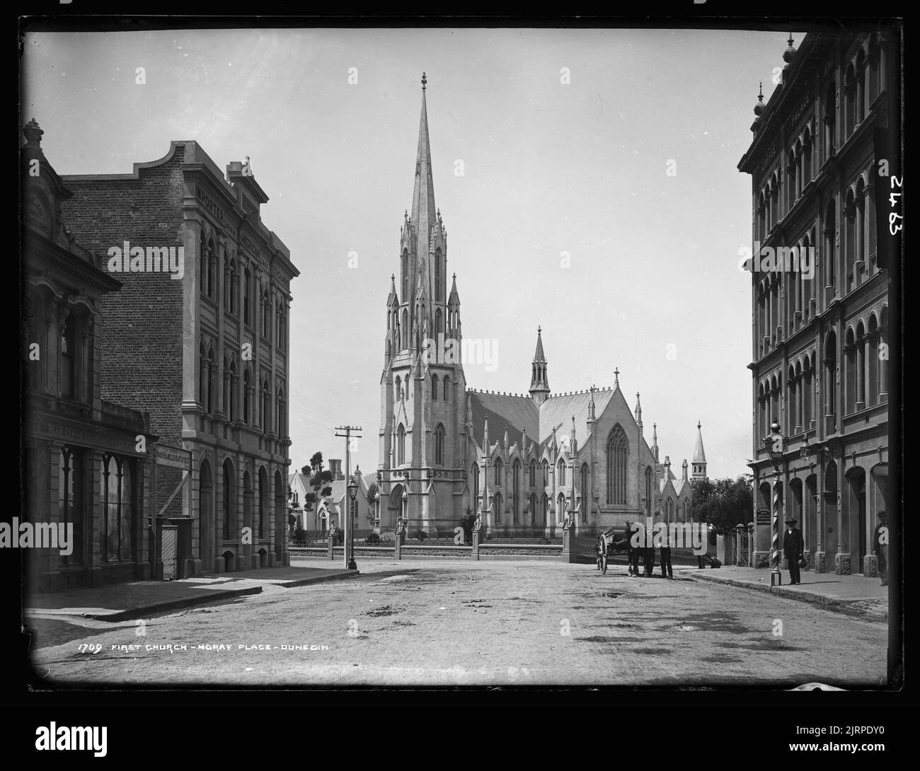 First Church, Moray Place, Dunedin, circa 1880, Dunedin, by Burton ...