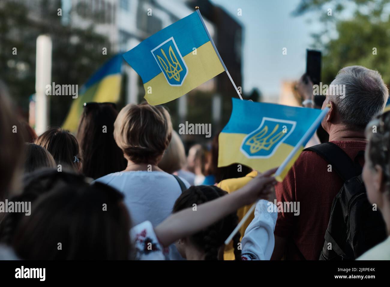Hanover, Germany. 24th Aug, 2022. Ukrainians celebrate the 31st ...
