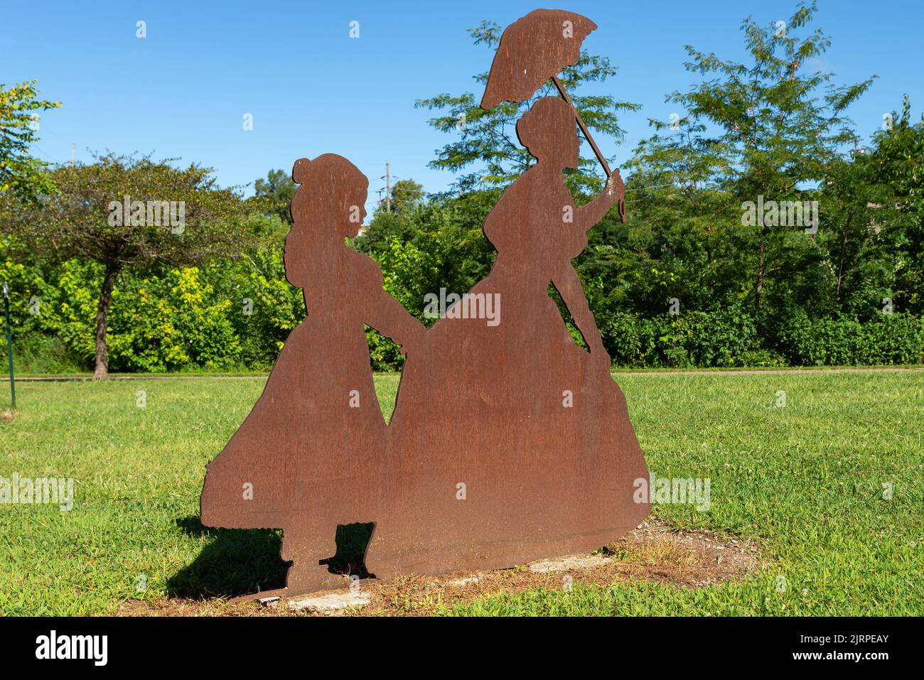 LaSalle, Illinois - United States - August 9th, 2022: Metal cutouts ...