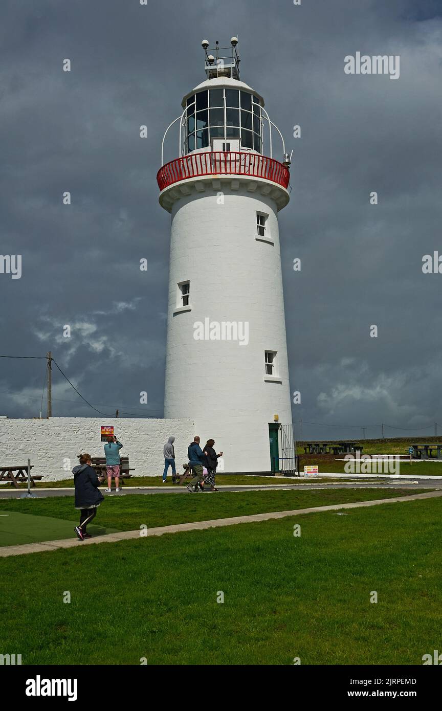 Loop Head Lighthouse on the Loop Head peninsula, County Clare, Ireland ...