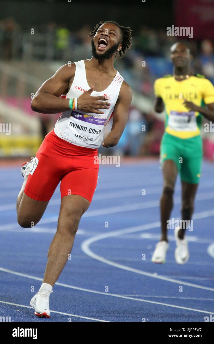 Emmanuel Temitayo OYINBO-COKER of England celebrates winning gold in ...