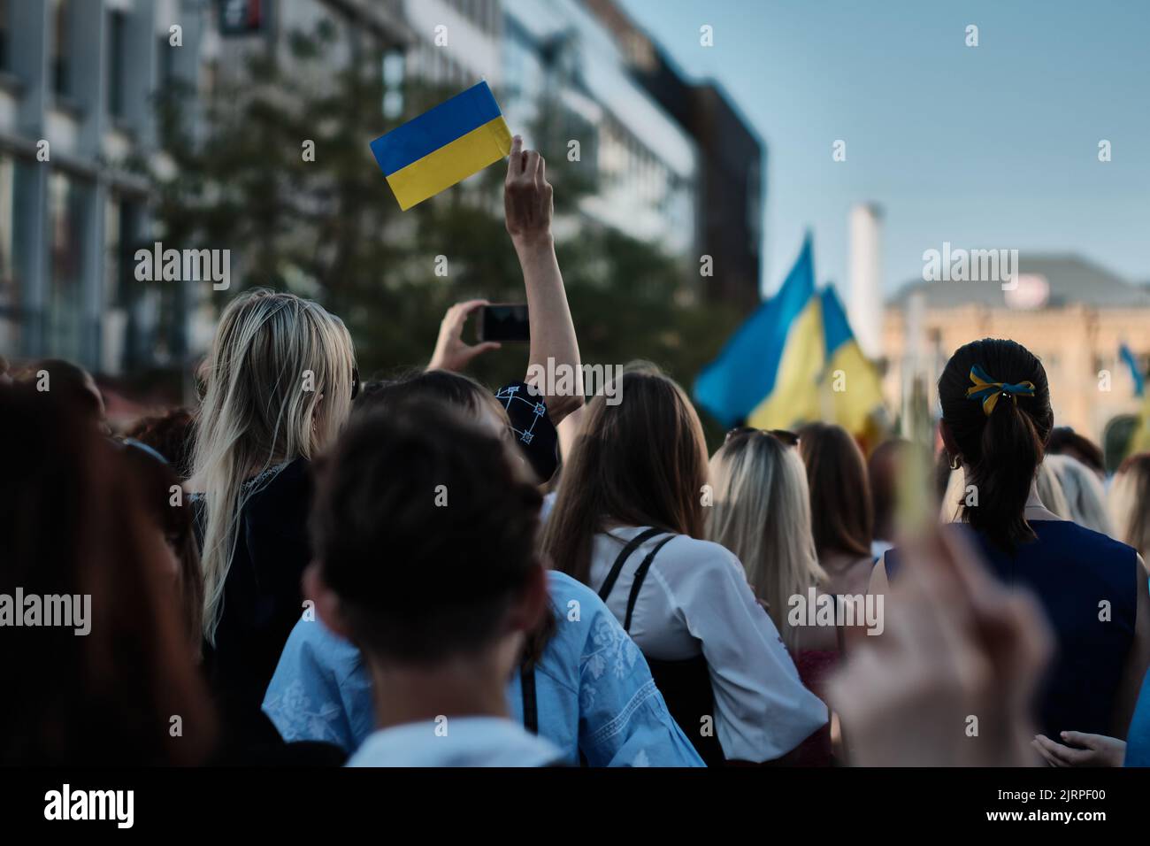 Hanover, Germany. 24th Aug, 2022. Ukrainians celebrate the 31st ...