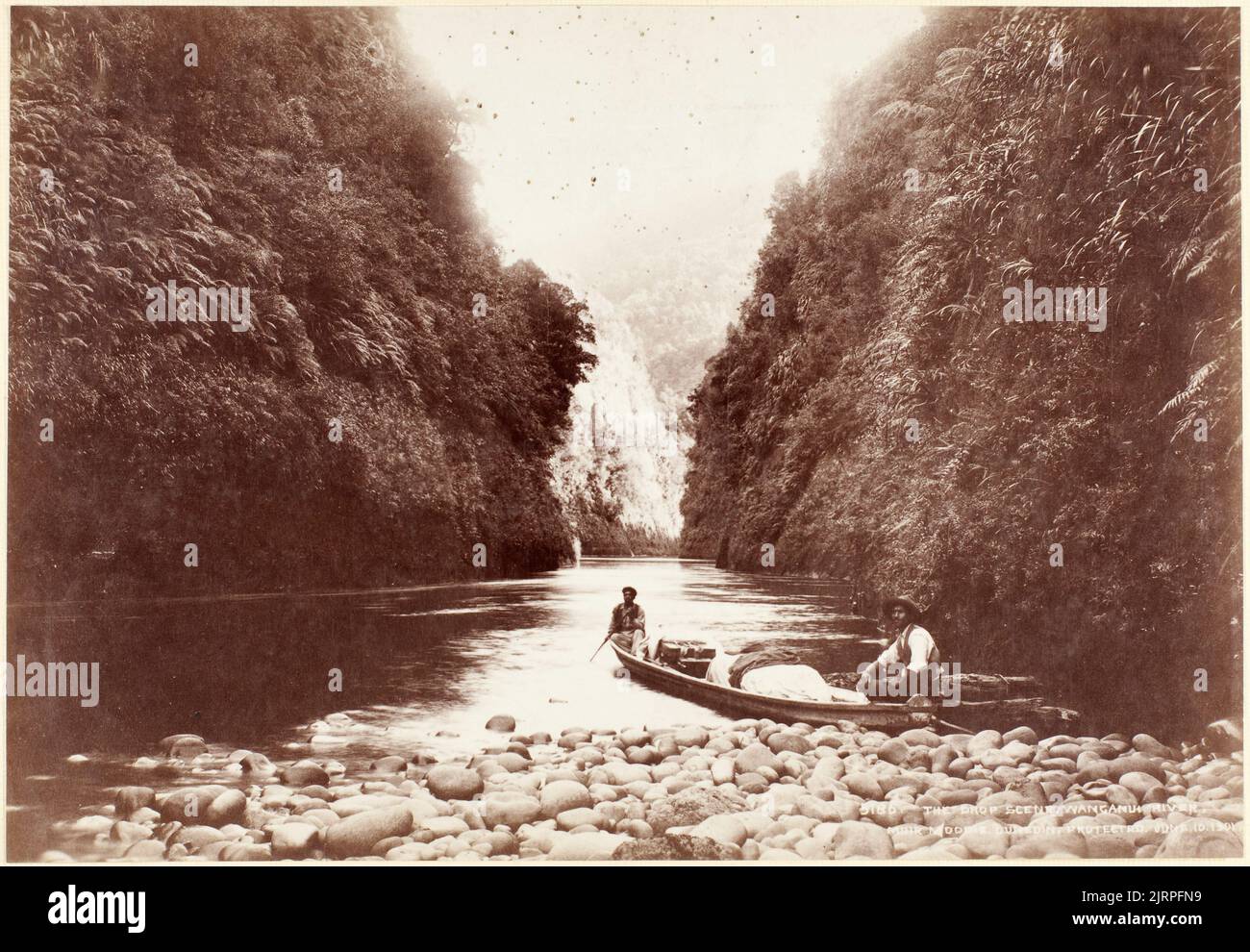 The Drop Scene, Wanganui River, 1901, Dunedin, by Muir & Moodie Stock ...