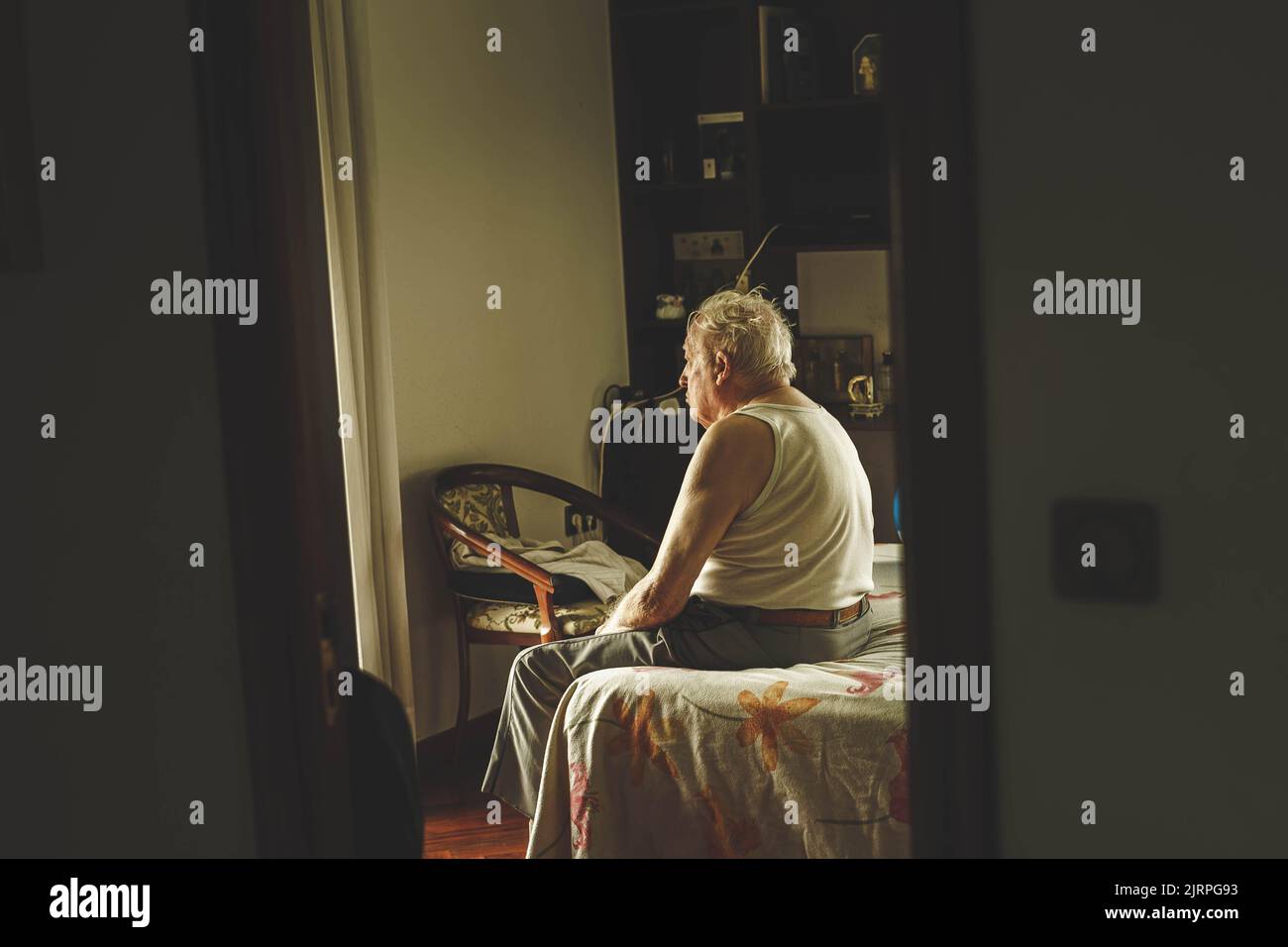 Old man bed hi-res stock photography and images - Alamy
