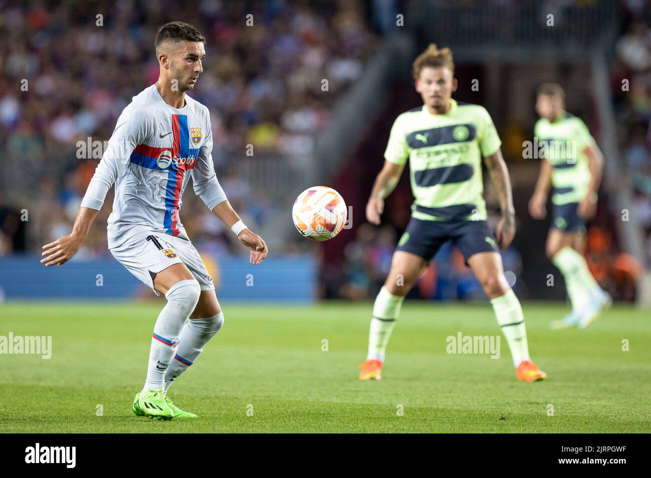 BARCELONA, SPAIN - AUGUST 24: Ferran Torres of FC Barcelona during the ...