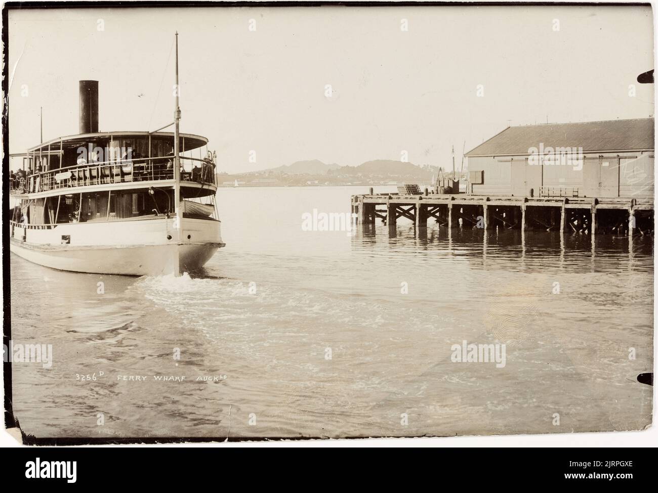 Ferry Wharf, Auckland, circa 1910, Auckland, by Muir & Moodie Stock ...