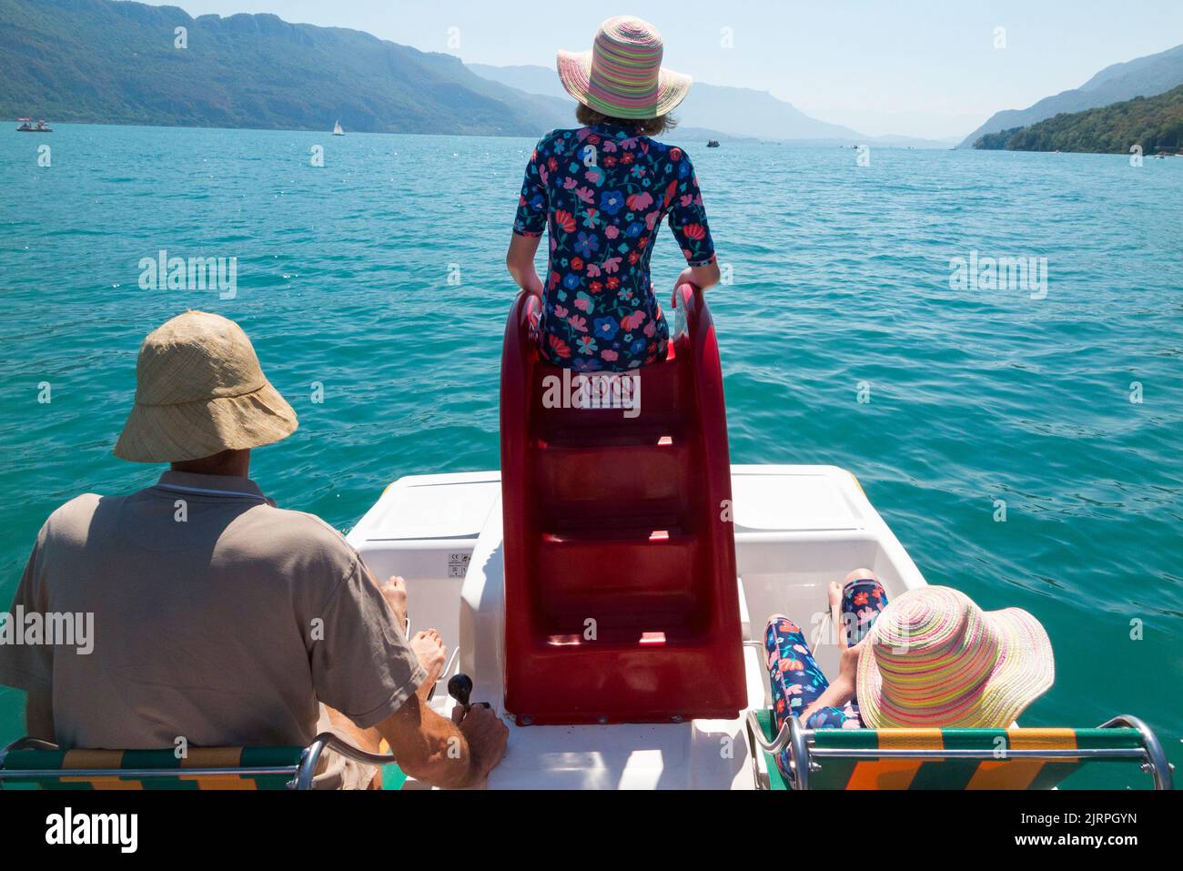 Family using a pedalo hi-res stock photography and images - Alamy