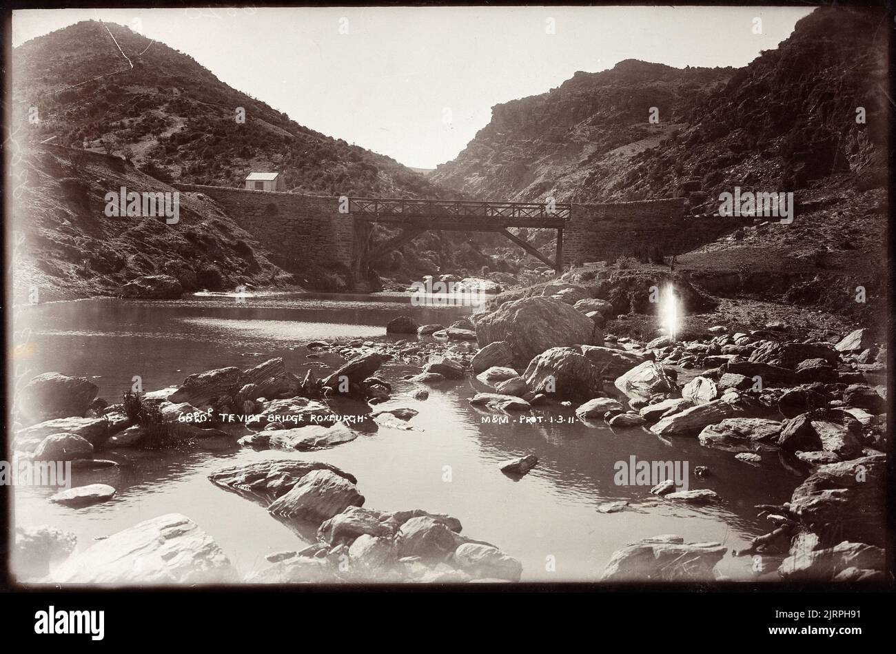 Teviot Bridge, Roxburgh, 01 March1911, Roxburgh, by Muir & Moodie Stock ...