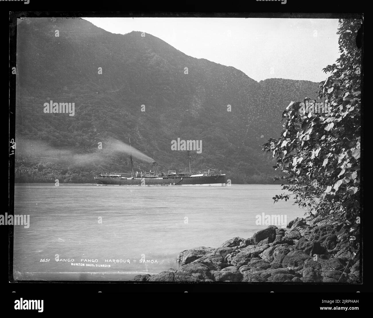 Pango-Pango (sic) Harbour - Samoa, July 1884, Dunedin, by Burton ...