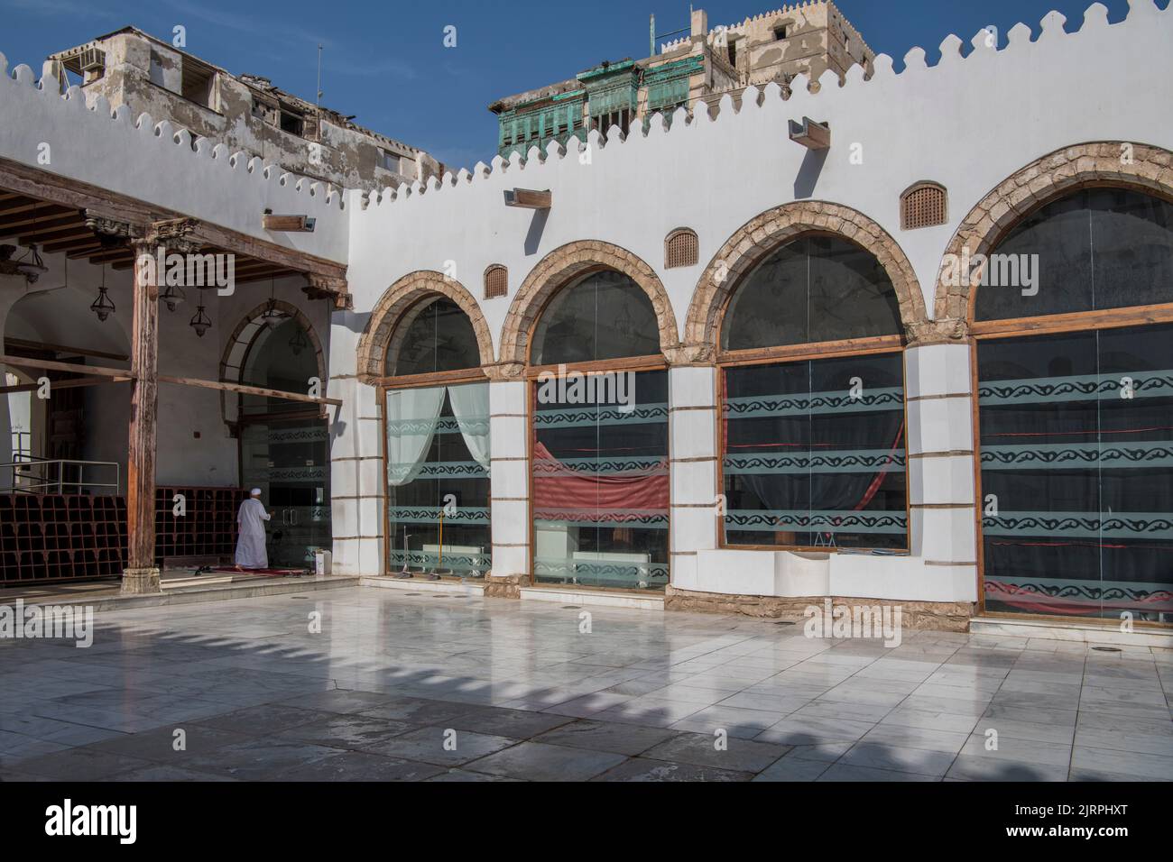 Courtyard Al Shafee Mosque Al Badad Jeddah Saudia Arabia Stock Photo ...