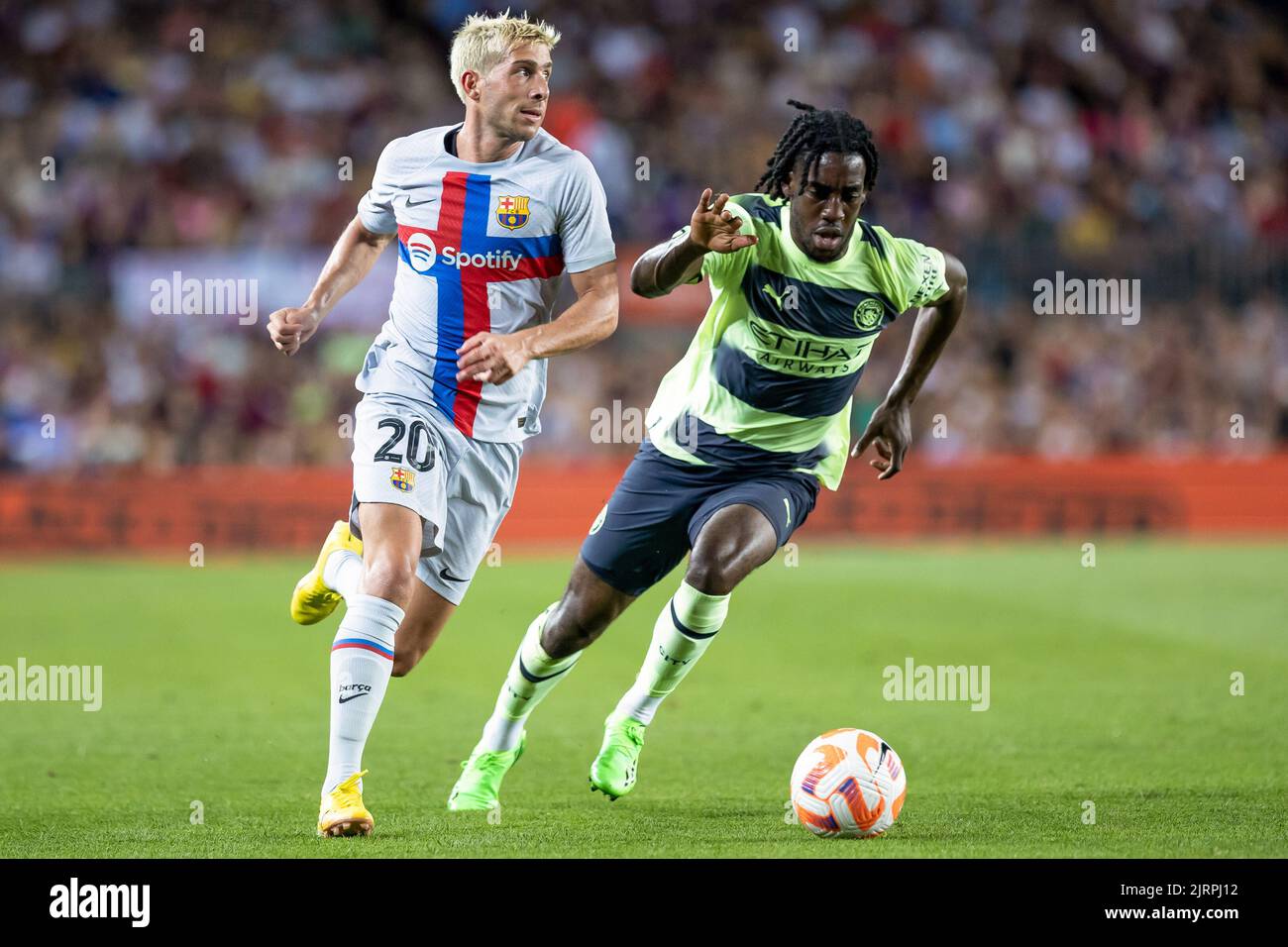 BARCELONA, SPAIN - AUGUST 24: Sergio Roberto of FC Barcelona during the ...