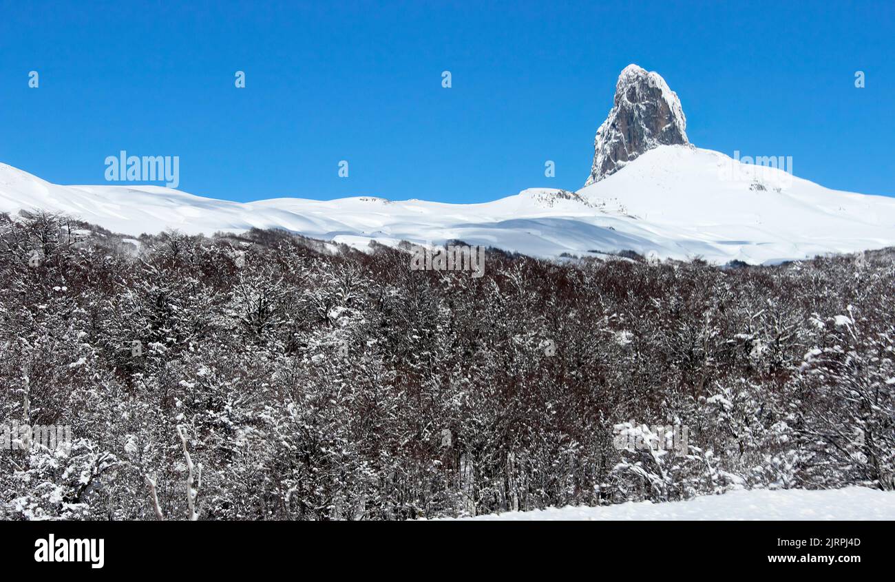 Snowy Andes Mountains, Nahuel Huapi National Park, Argentina Stock ...