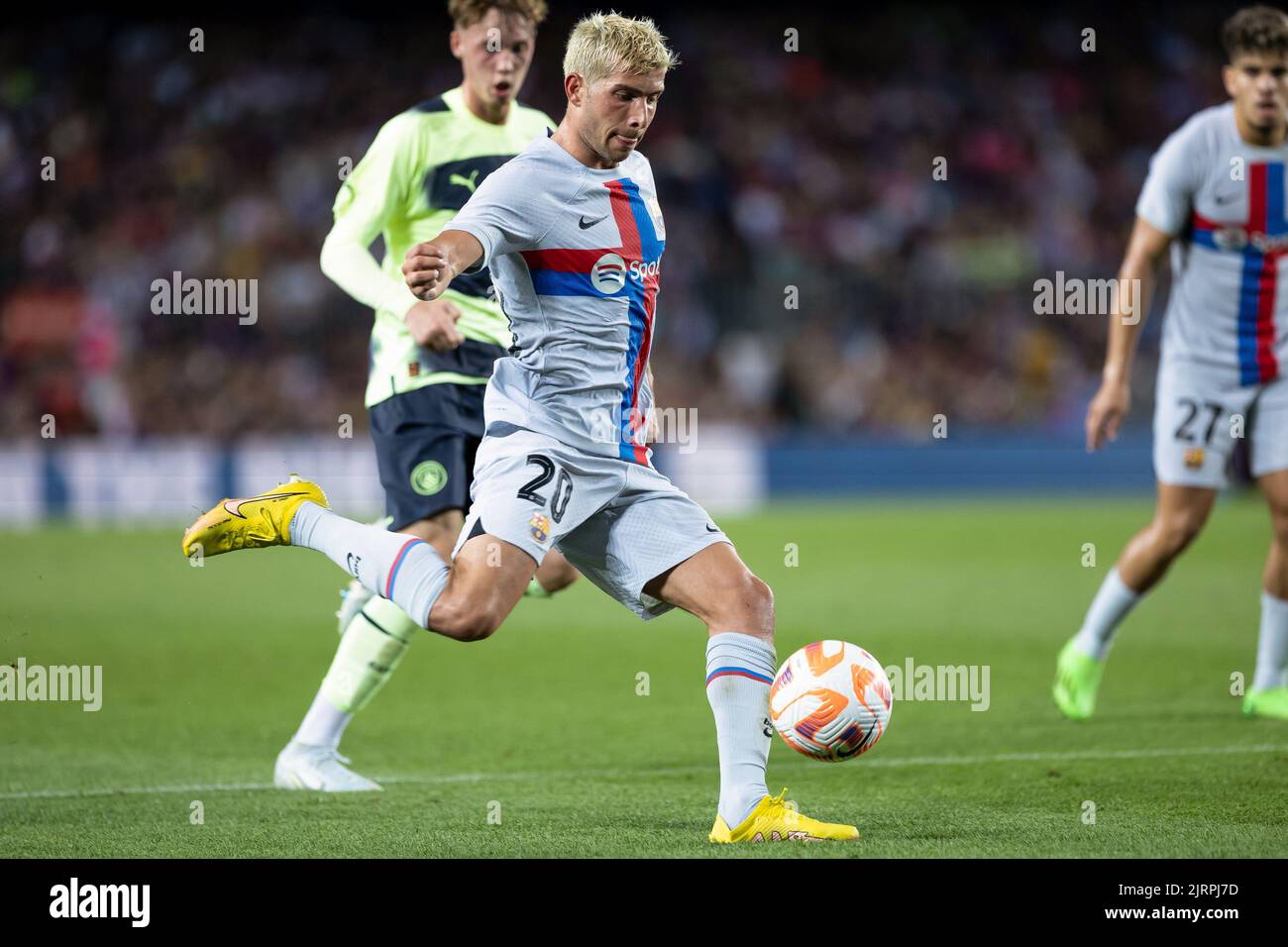 BARCELONA, SPAIN - AUGUST 24: Sergio Roberto of FC Barcelona during the ...