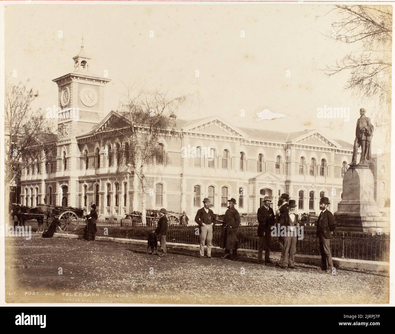 Post and Telegraph Office - Christchurch, 1880s, Dunedin, by Burton ...