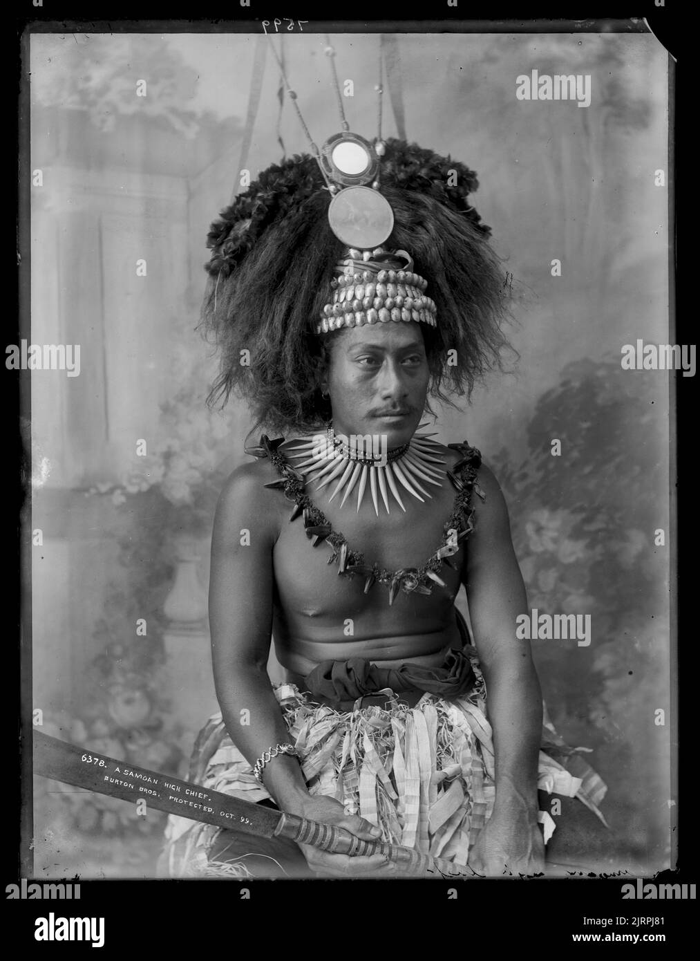 A Samoan High Chief Stock Photo - Alamy