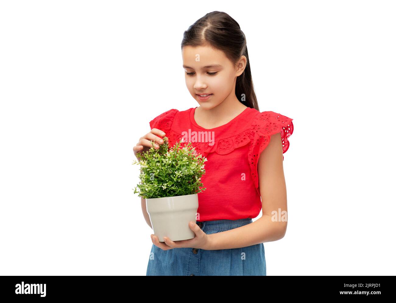 Teen girl flower pot hi-res stock photography and images - Alamy