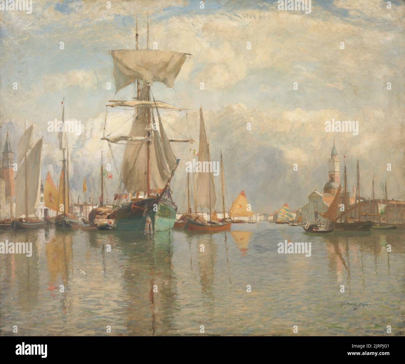 Shipping, Venice, circa 1913, by Sir David Murray. Bequest of the ...