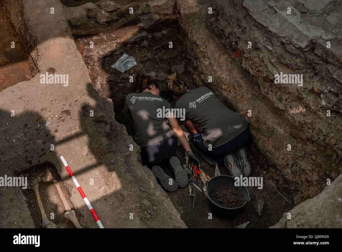 Team members of the Aranzandi Science Society seen working in the ...
