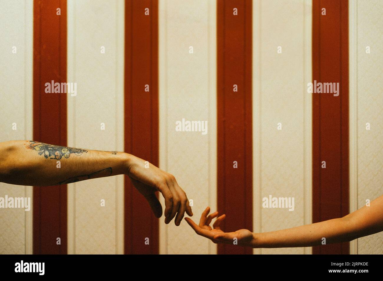 Touch wall hi-res stock photography and images - Alamy