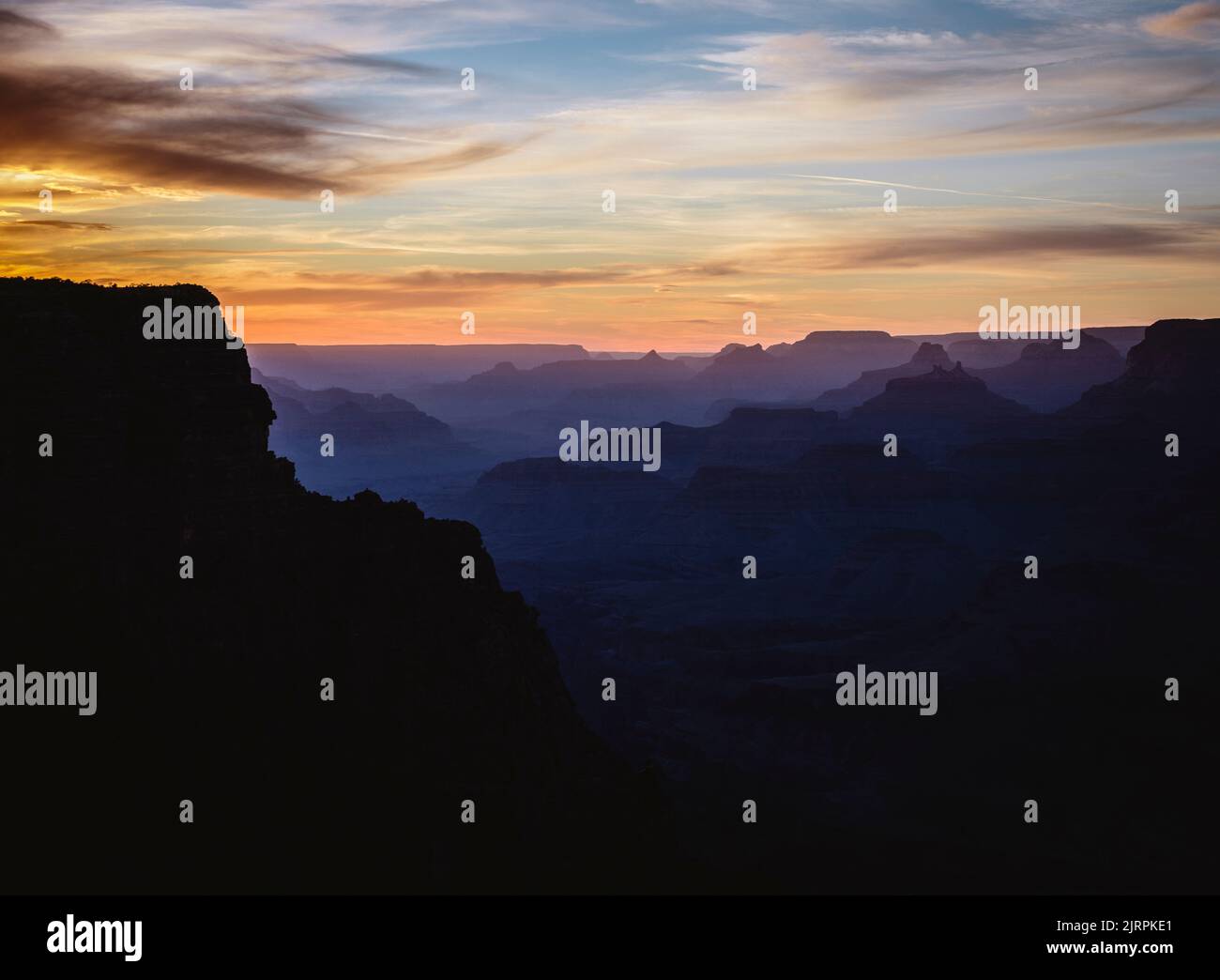 Colorful sunset over arizona desert hi-res stock photography and images ...