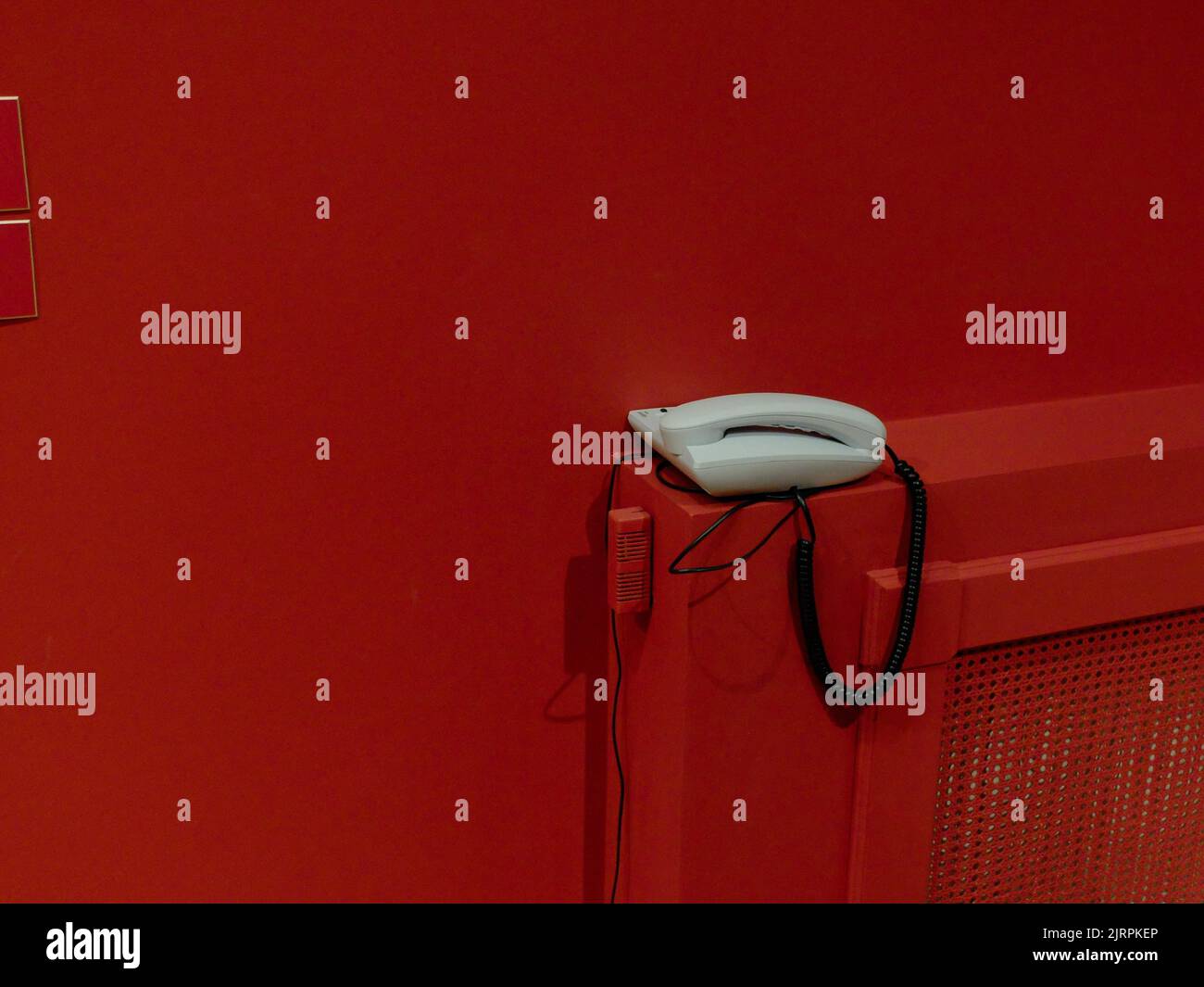 White lines on red background hi-res stock photography and images - Alamy