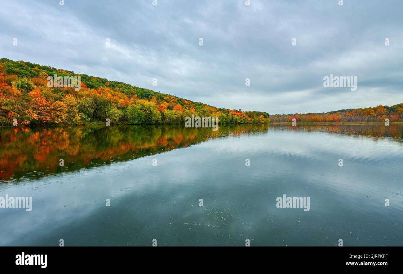 Beautiful autumn colors in cloudy hi-res stock photography and images ...
