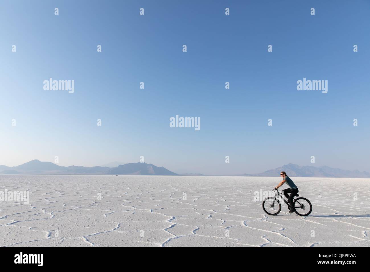 Bonneville salt flats bike hi-res stock photography and images - Alamy