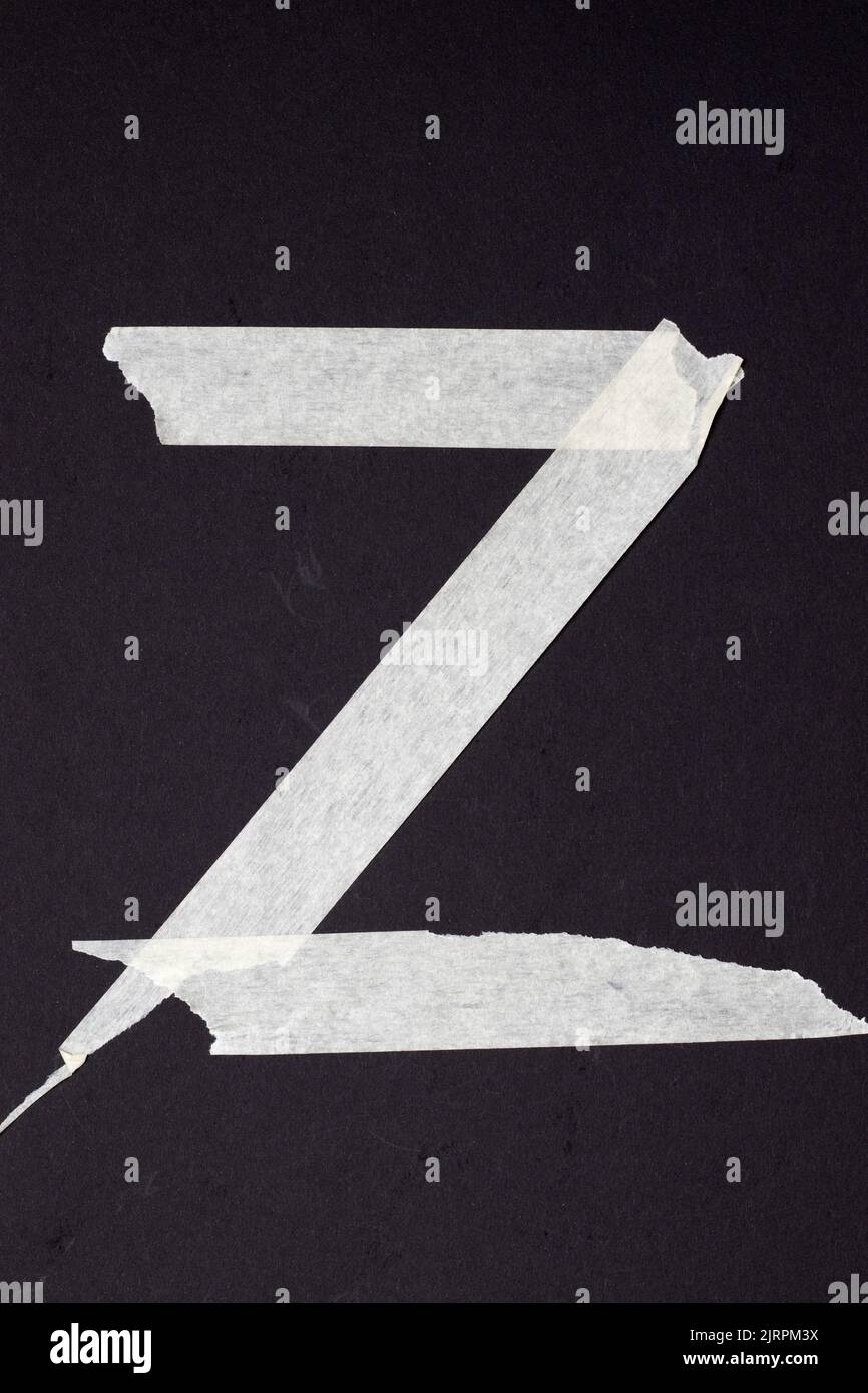 Black z letter hi-res stock photography and images - Alamy