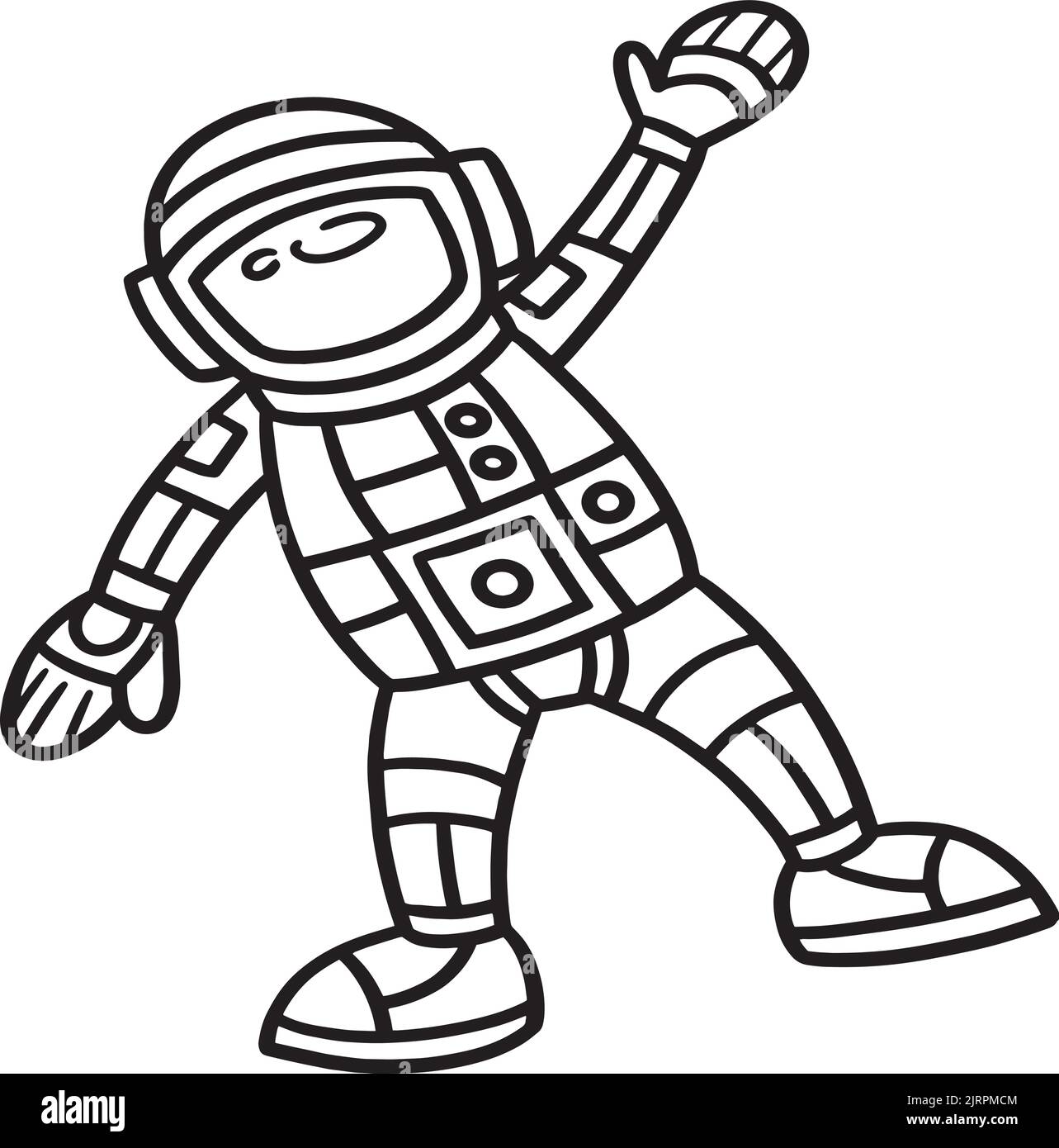 Astronaut Isolated Coloring Page for Kids Stock Vector Image & Art - Alamy