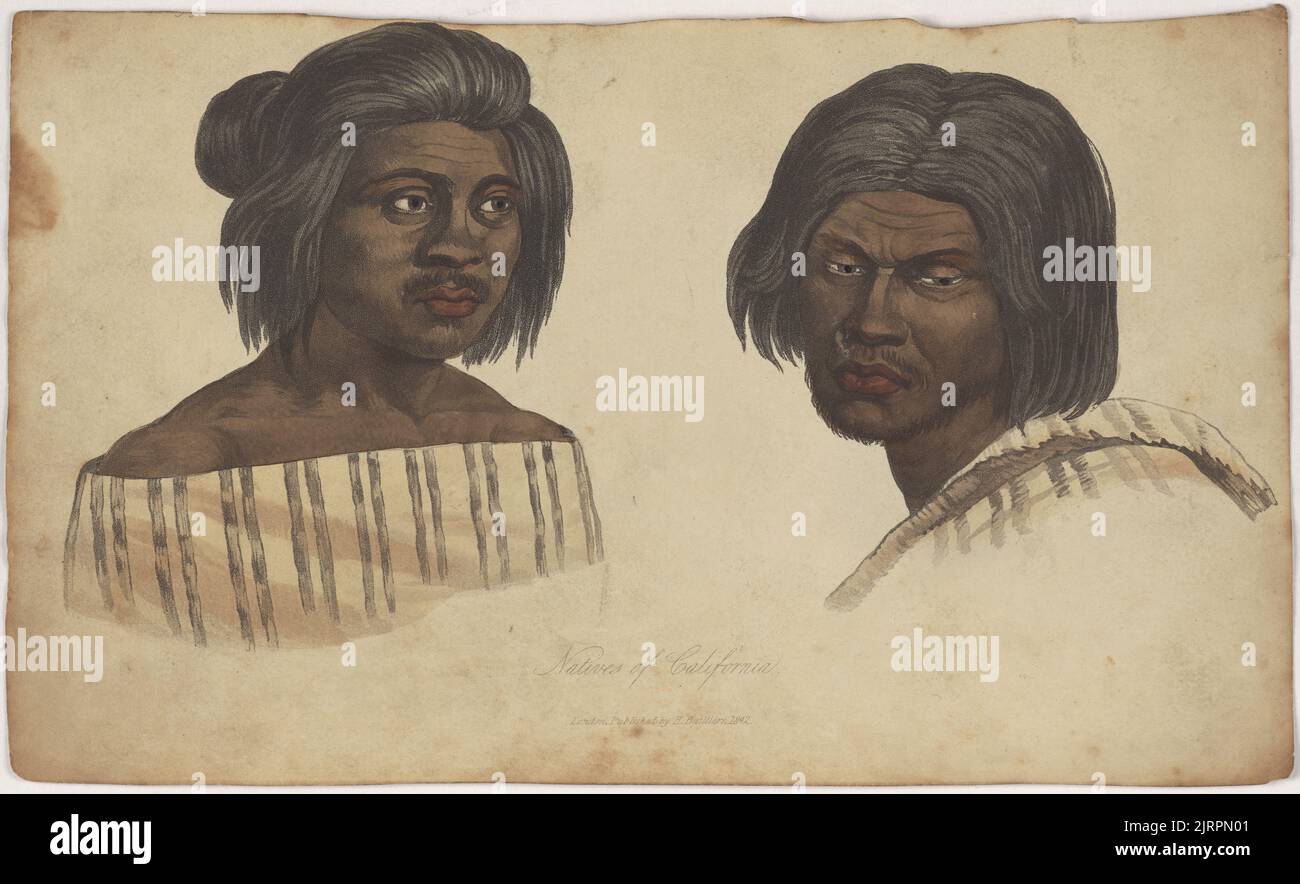 Natives of California. From: The Natural History of Man by James Cowles ...