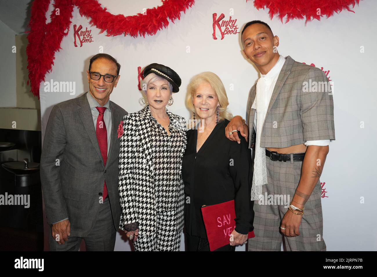 Kinky Boots Opening Night -PICTURED: Hal Luftig, Cyndi Lauper, Daryl ...