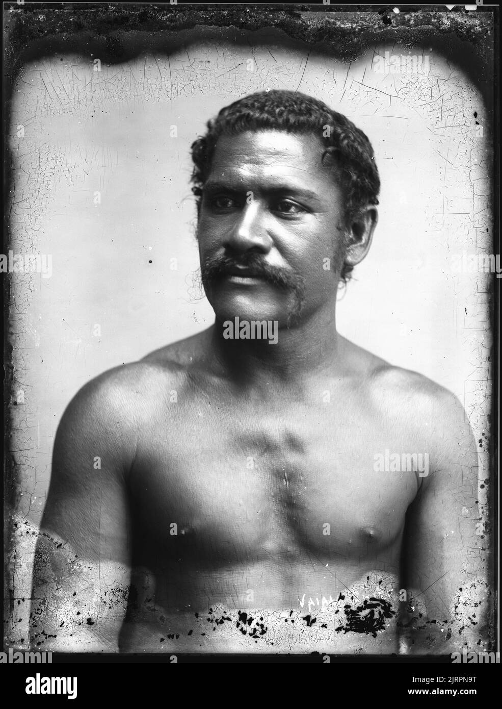 Samoan chief (Matai) from Vailia [sic], 1890-1910, Smoa, by Thomas ...