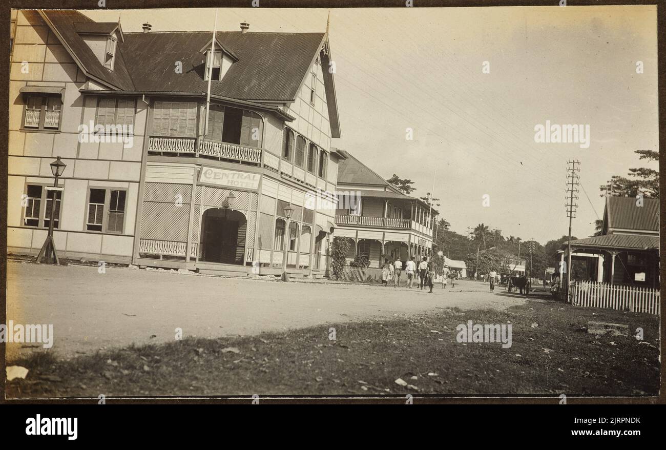 Street view, Apia. From the album: Samoa, circa 1916, Smoa, maker ...