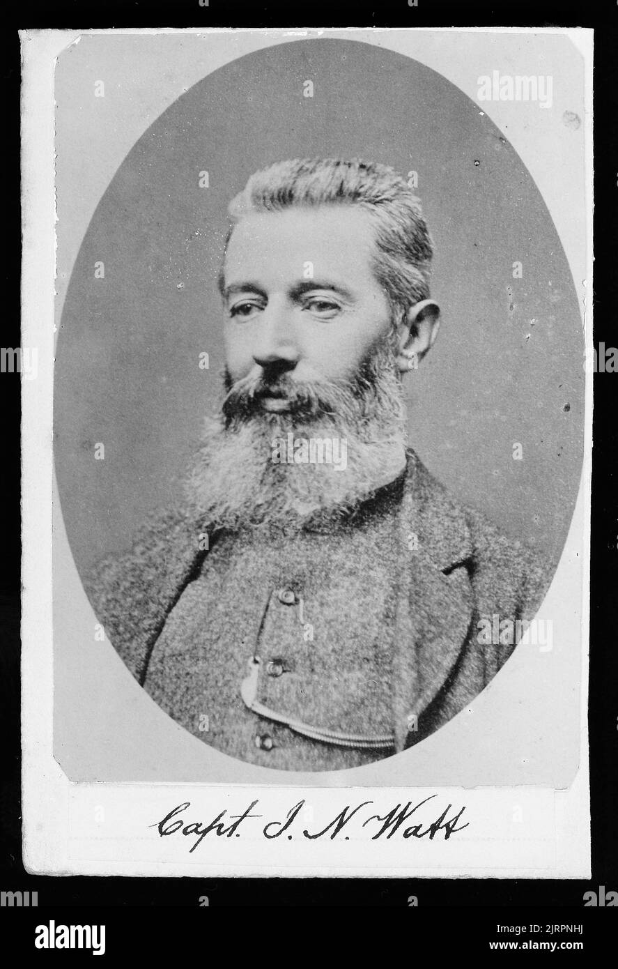 Captain J. N. Watt, circa 1900, by William Francis Gordon Stock Photo ...
