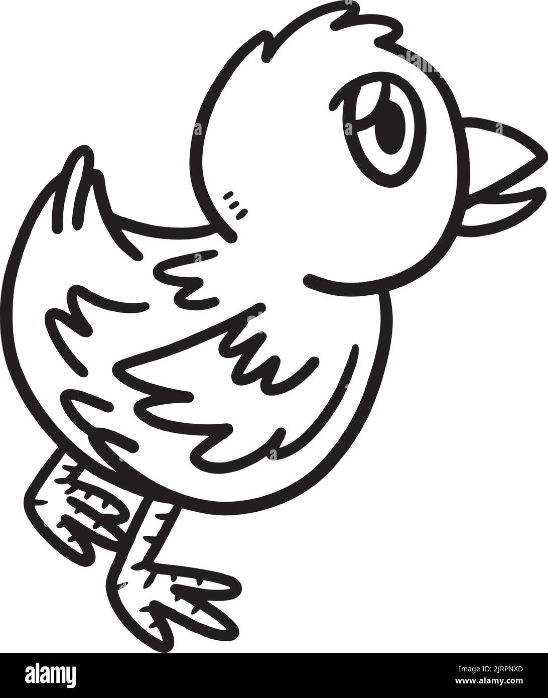 Chicken Animal Isolated Coloring Page for Kids Stock Vector Image & Art ...