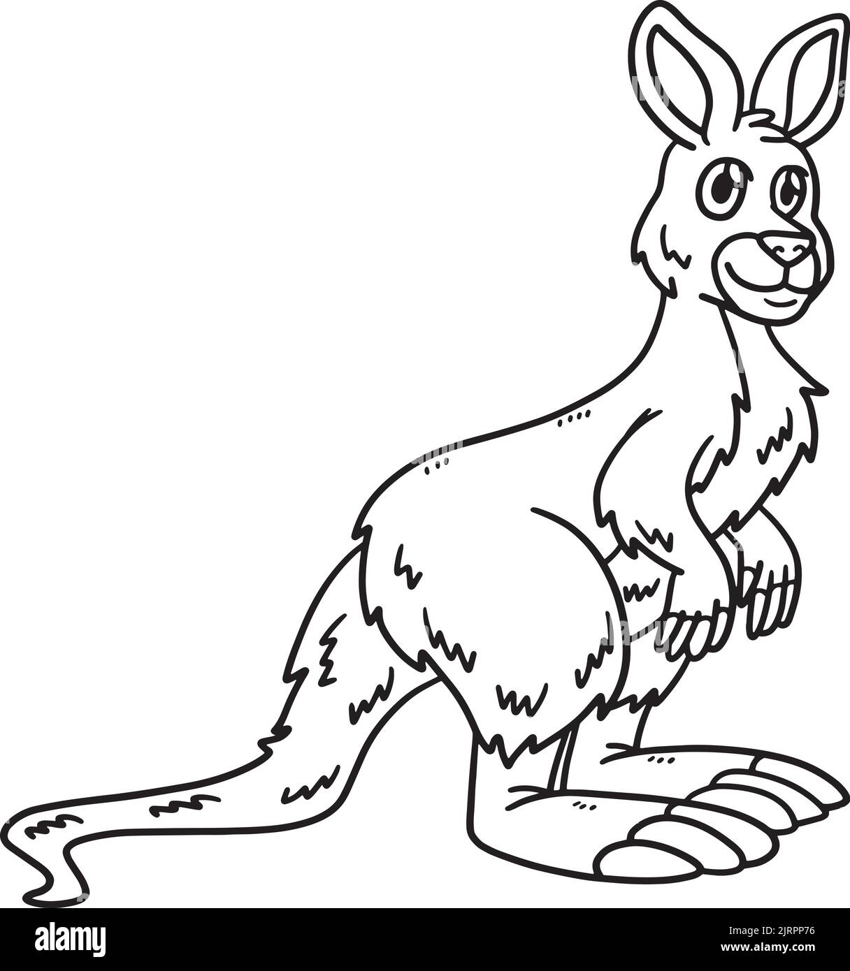 Kangaroo Tracks Coloring Pages